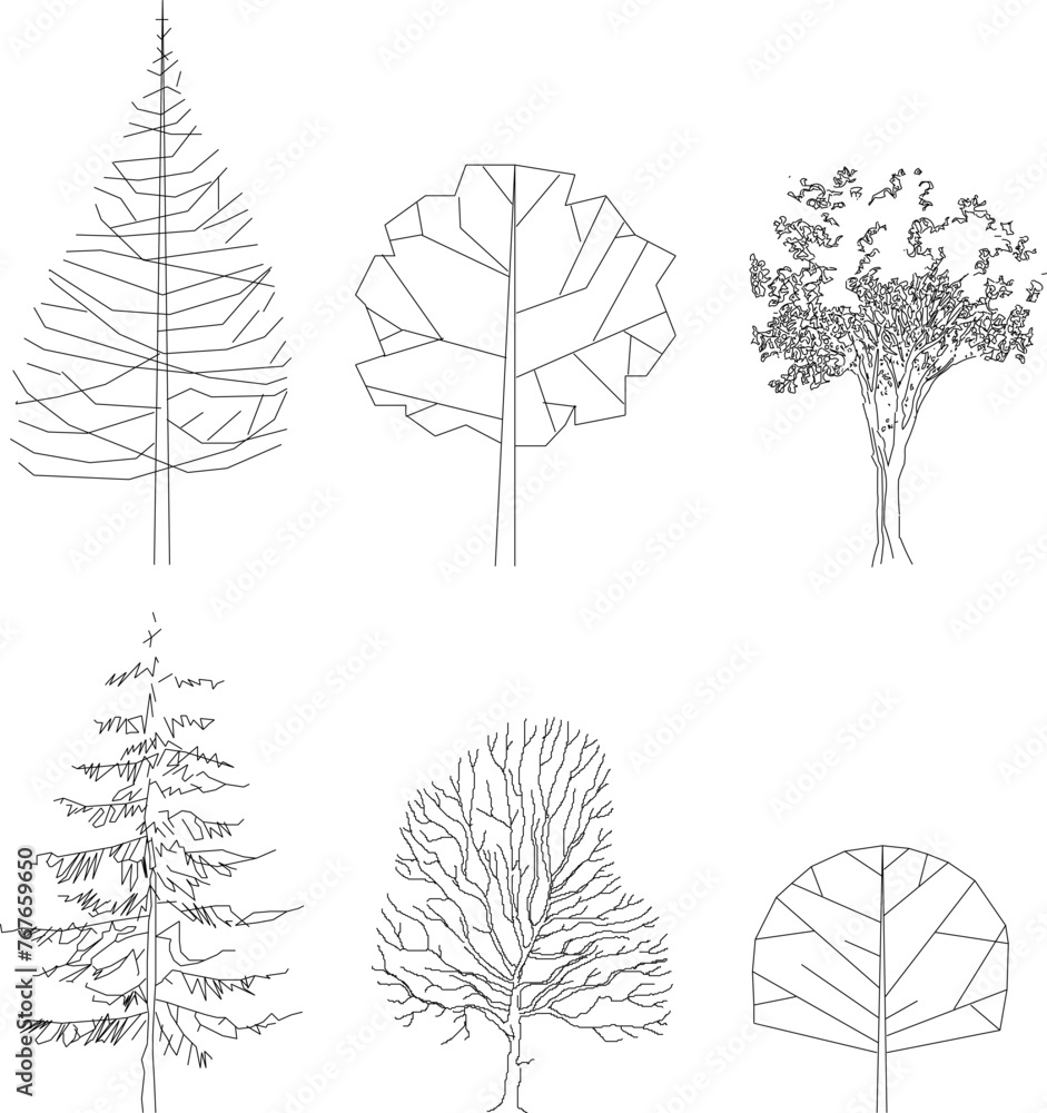 Adobe Illustrator Artwork Vector illustrator design sketch of a tree ...