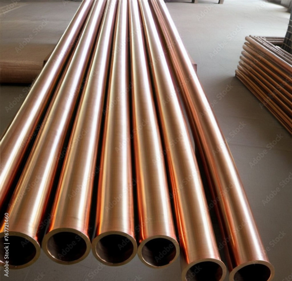 Copper bronze heat exchanger pipes. Heavy non-ferrous metallurgy ...