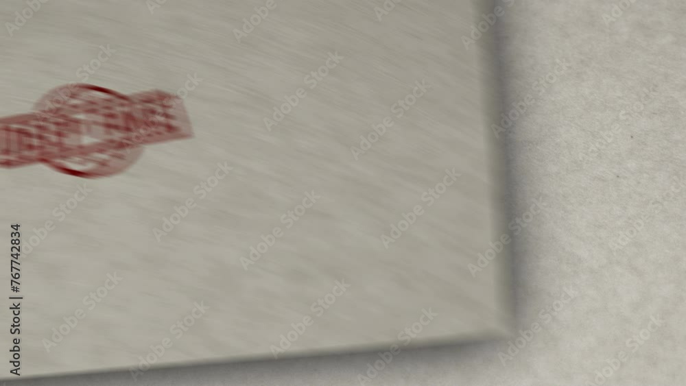 Deep fake hoax stamp loopable and seamless animation. Hand stamping ...