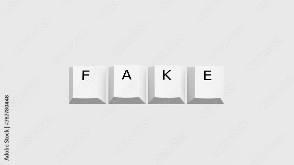 Fake keyboard keys word internet communication news technology ...