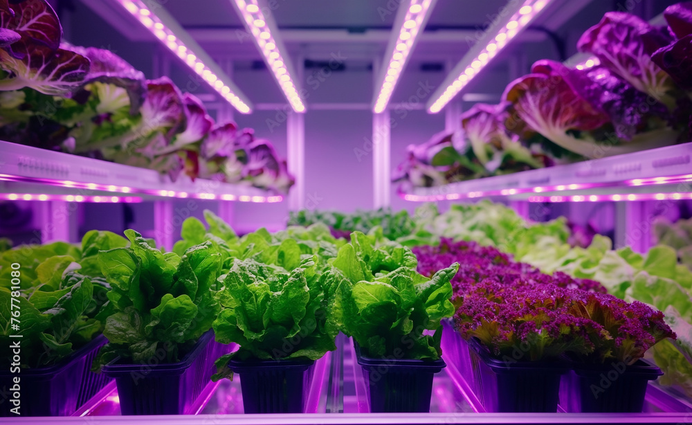 Illuminating Industrial Cultivation in One-Point Perspective Stock ...