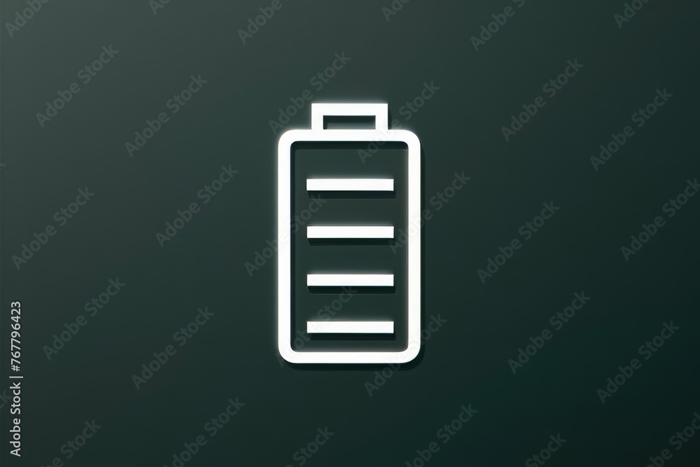 a sleek and modern battery icon design, featuring a simple yet visually ...