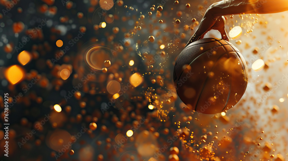 Basketball - Three-Point Shot: A basketball player shooting a three ...