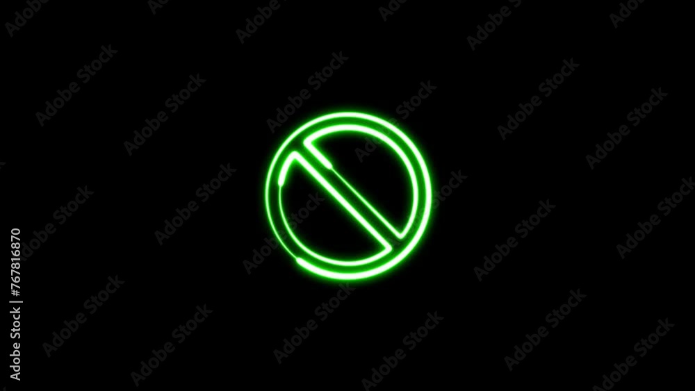 Neon glowing Cross symbol animation background. not allow Symbol in ...