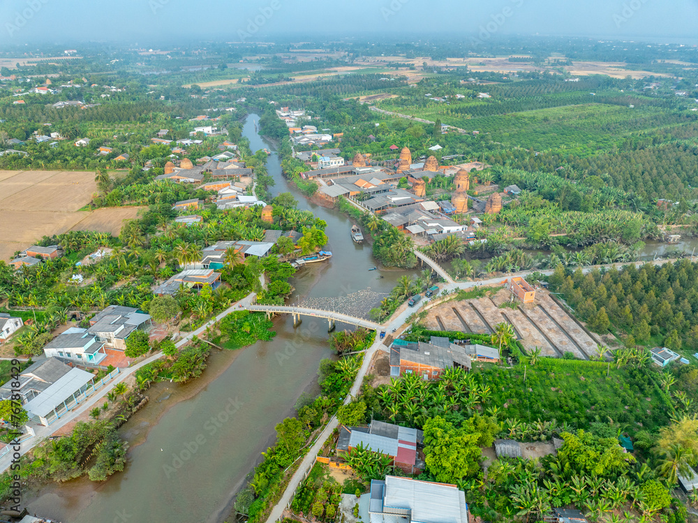 Mang Thit District of Vinh Long Province in the Mekong Delta of Vietnam ...