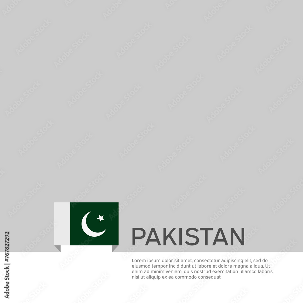Pakistan flag background. State patriotic pakistani banner, cover ...