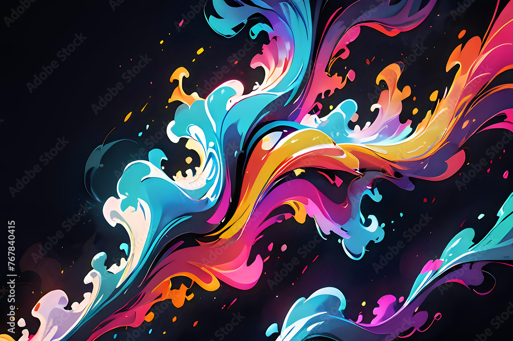 Vivid Swirls Of Imagination Abstract Liquid Art For Creative Designs
