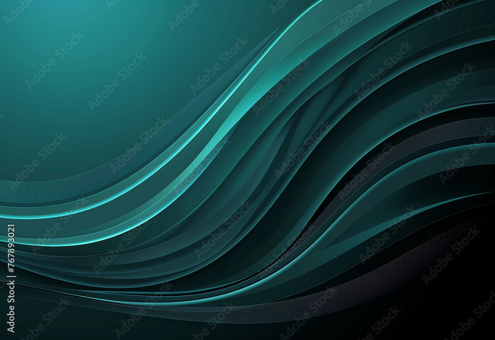 Animated background video with turquoise spiral wave pattern Stock ...