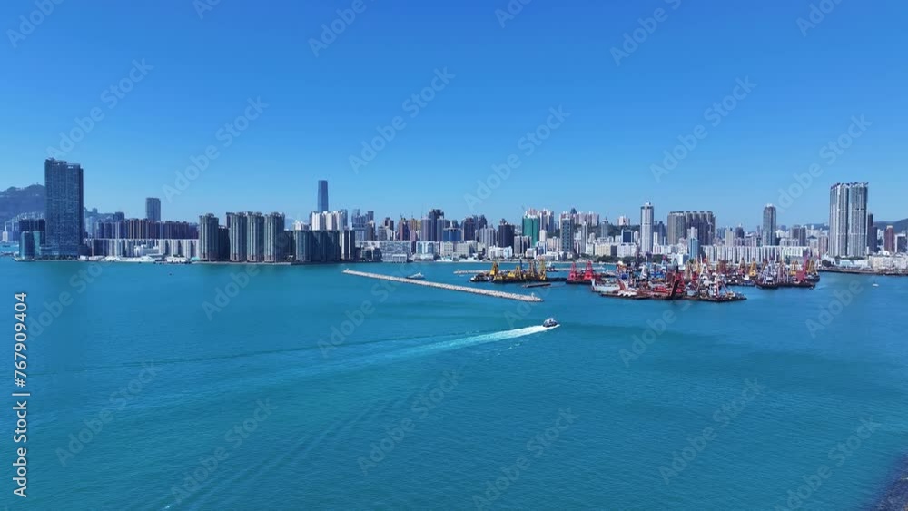 Seaside commercial residential construction project in Kai Tak Sports ...