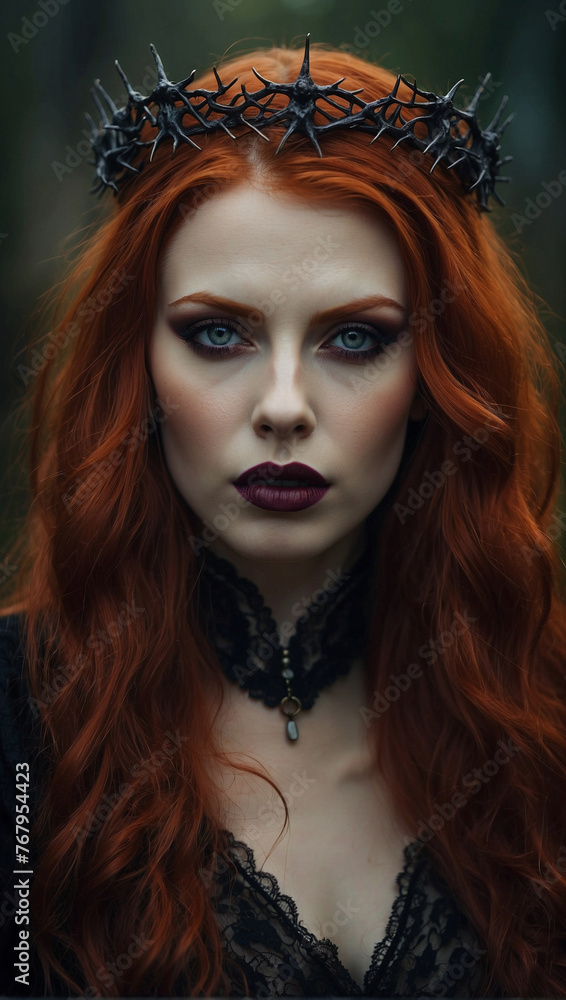 Crimson Chronicles Portraits of Gothic Beauty and Medieval Majesty ...