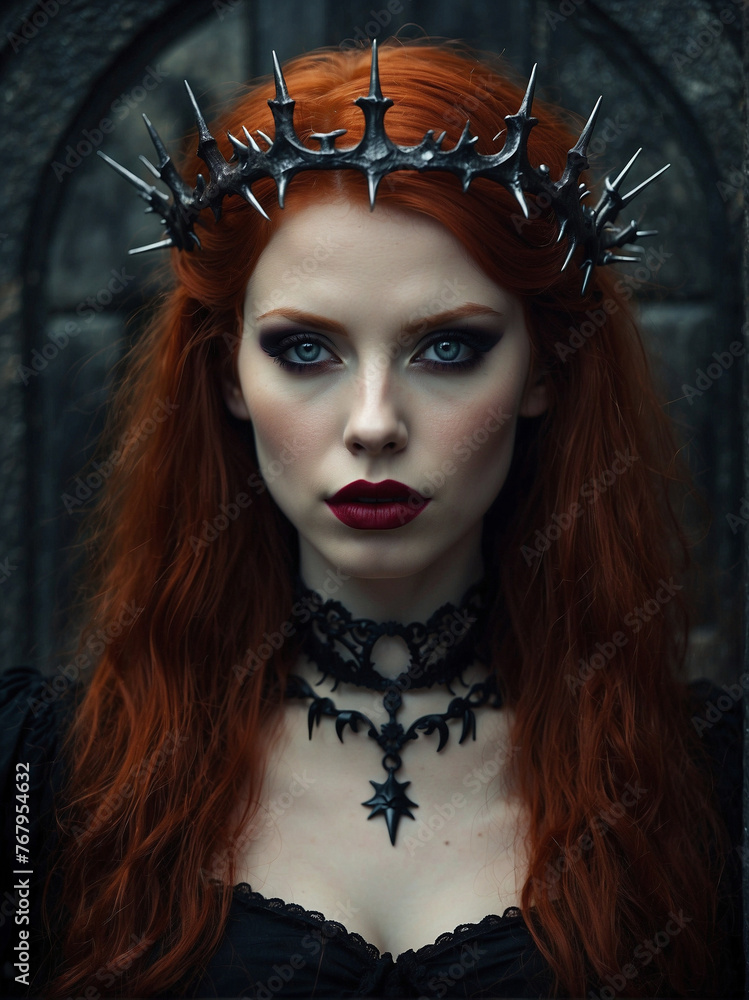 Crimson Chronicles Portraits of Gothic Beauty and Medieval Majesty ...
