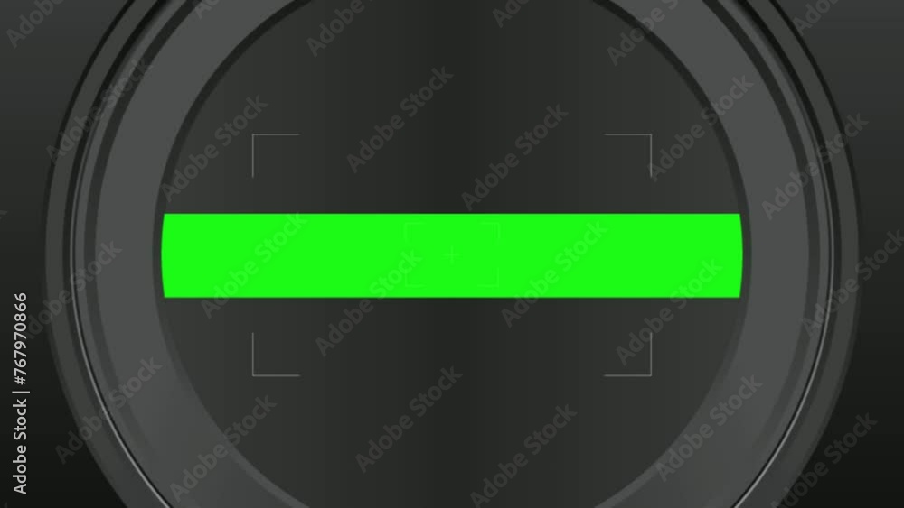 Modern camera shutter shot transition green screen chroma key ...