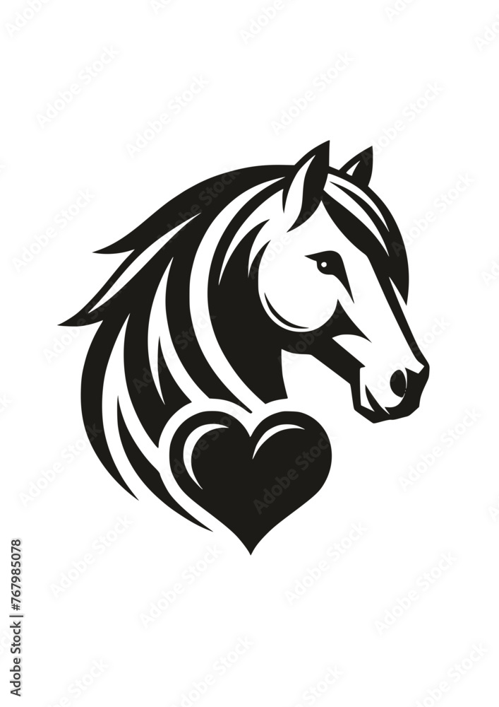 Horse Heart svg, Horse Svg, I Love Horses Svg, Beautiful Horse svg ...