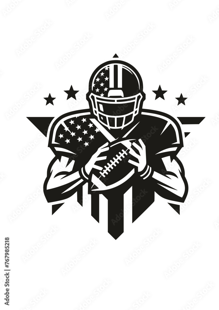 Football Player SVG | Sports SVG | Football SVG | Individual Football ...