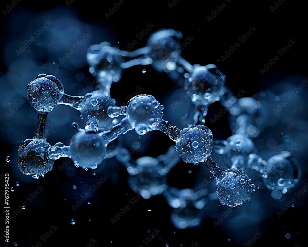 Graphic breakdown of the molecular structure of chemicals responsible ...