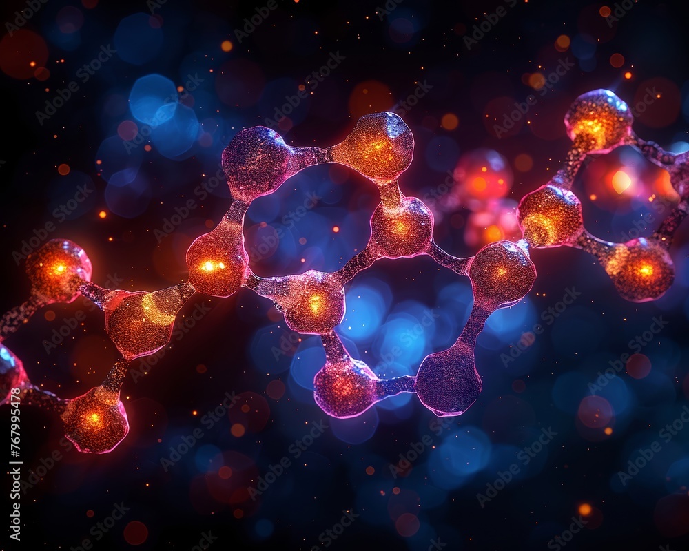 Graphic breakdown of the molecular structure of chemicals responsible ...