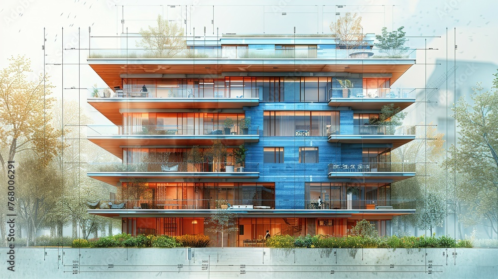 Design concept of a smart building. Engineering of smart building's ...