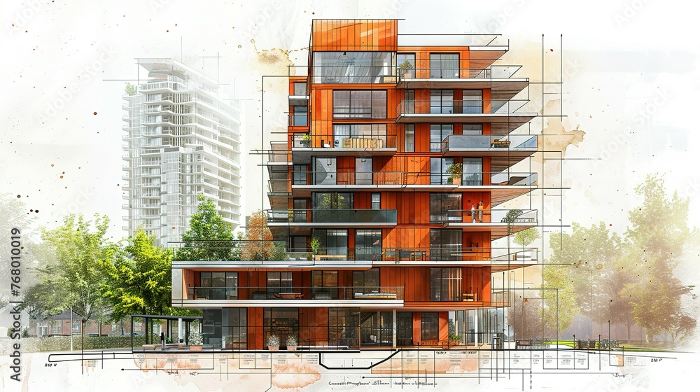 Design concept of a smart building. Engineering of smart building's ...