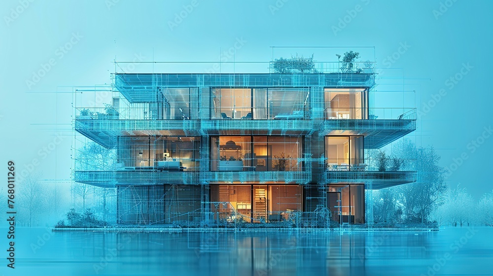 Design concept of a smart building. Engineering of smart building's ...