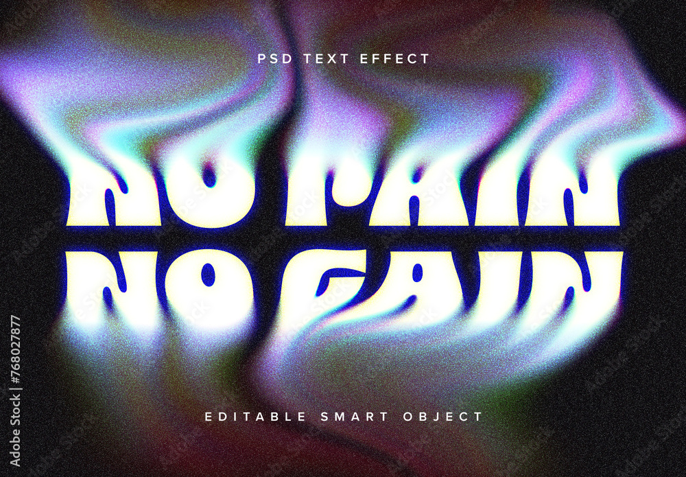 Dissolving Text Effect Mockup Stock Template | Adobe Stock