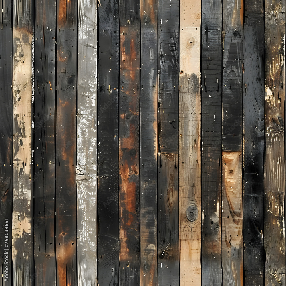 thin wood panels ruined by age, texture, dark wood Stock Illustration ...