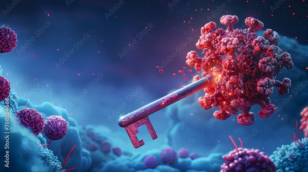 Insulin Molecule Shaped Key Unlocking Cellular Gate for Healthy ...