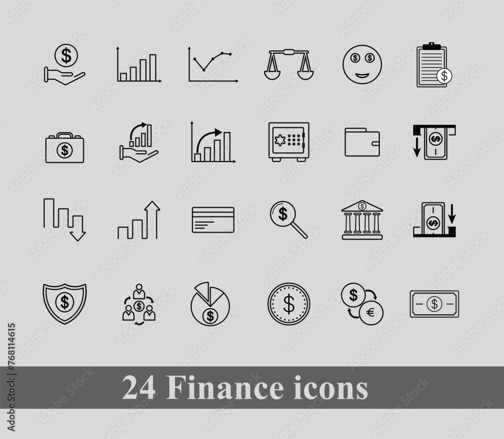Essential Financial Icons: Empowering Your Visual Language with Dollar ...