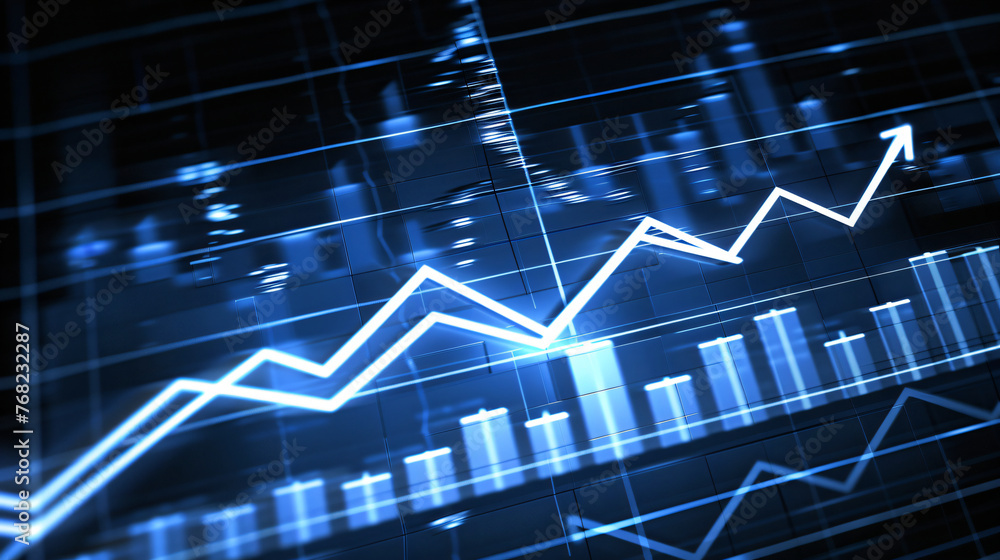 market stock graph growing, graph, business, chart, heart, arrow ...