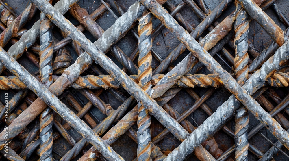 Steel rods for concrete reinforcement building construction. AI ...