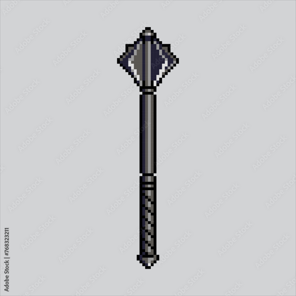 Pixel art illustration Mace. Pixelated Mace. Mace pixelated for the ...