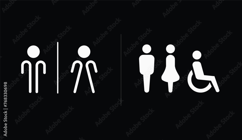 WC sign Vector EPS Flat Artwork for Sign Design, Flat icon, Web and ...