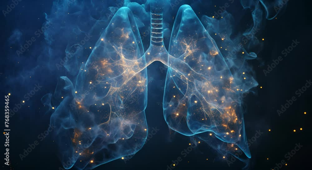 Lungs visualized as interconnected networks of digital air passages ...