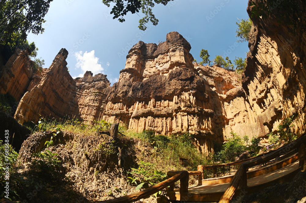 Pha Chor is a natural phenomenon. Formed from erosion from wind and ...