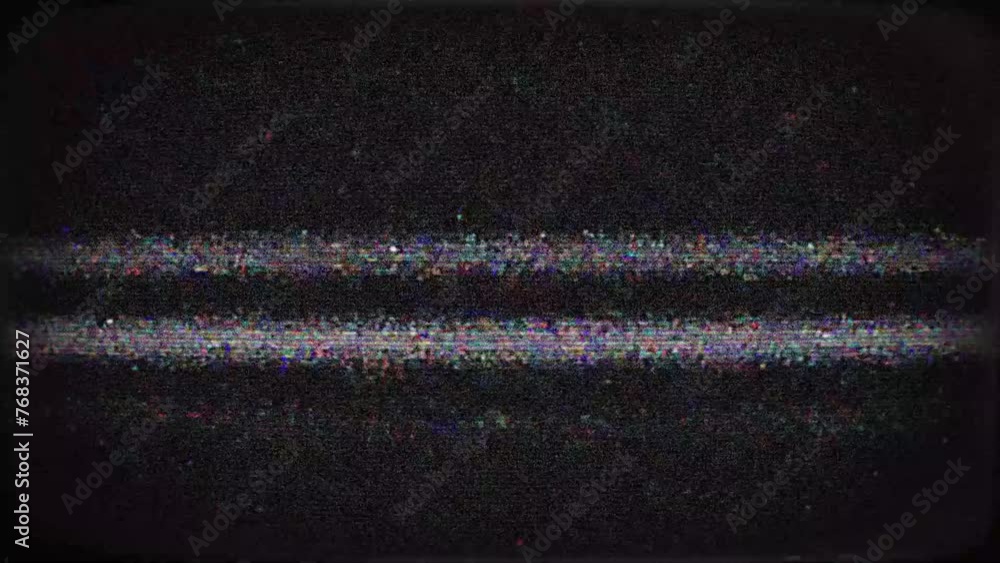 Noise on old TV screen no signal. Screen damage TV effects and ...