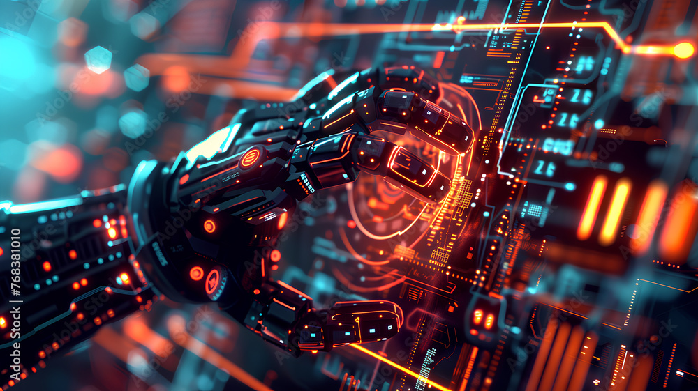 Advanced Cybersecurity Lock In Digital Space A Detailed Visualization Of A Digital Lock