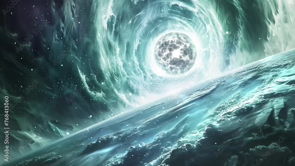 space science background. cinematic shot interstellar anomaly emerges ...