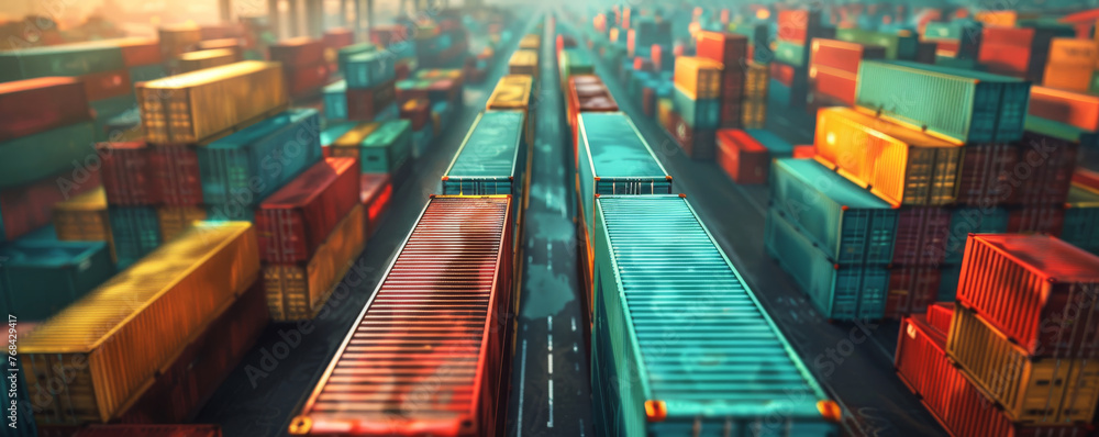 Artistic rendering of streamlined logistics channels, representing the ...