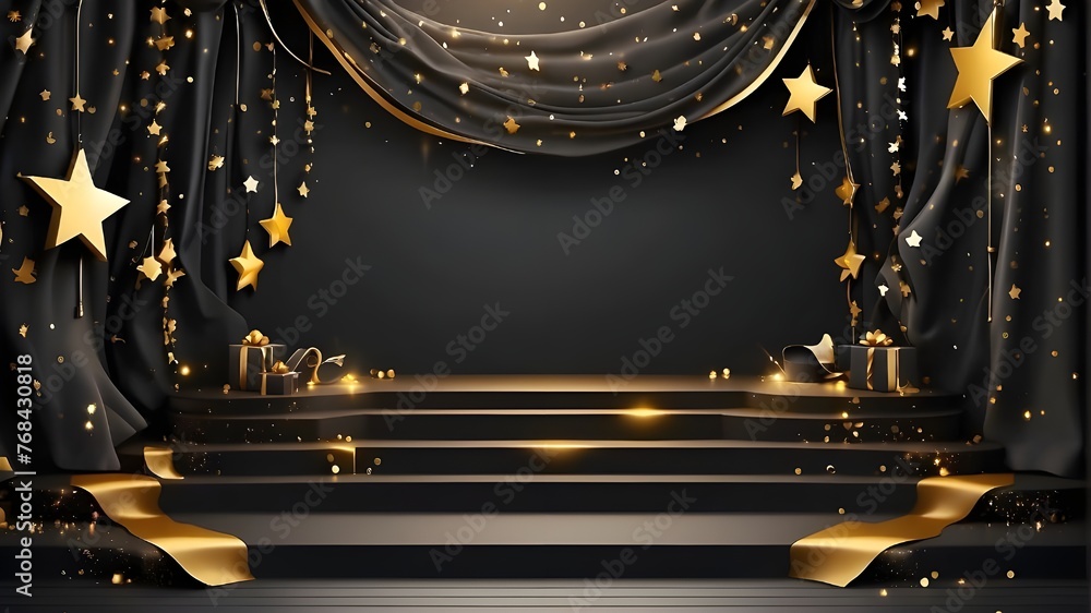 Graduation class background award party banner with space for writing ...