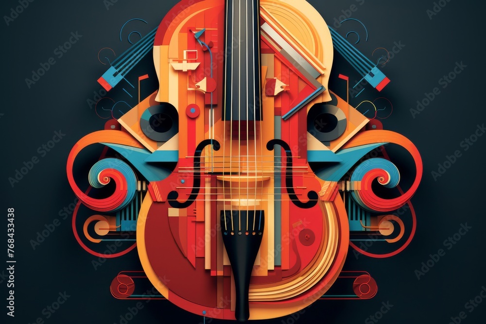 Creating a symphony of colors and shapes inspired by musical ...