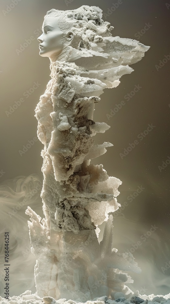 ภาพประกอบสต็อก Lot's wife looked back and became a pillar of salt ...