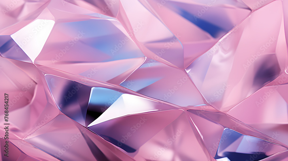 Graff Pink Diamond texture, iridescent texture, faceted gem crystal ...