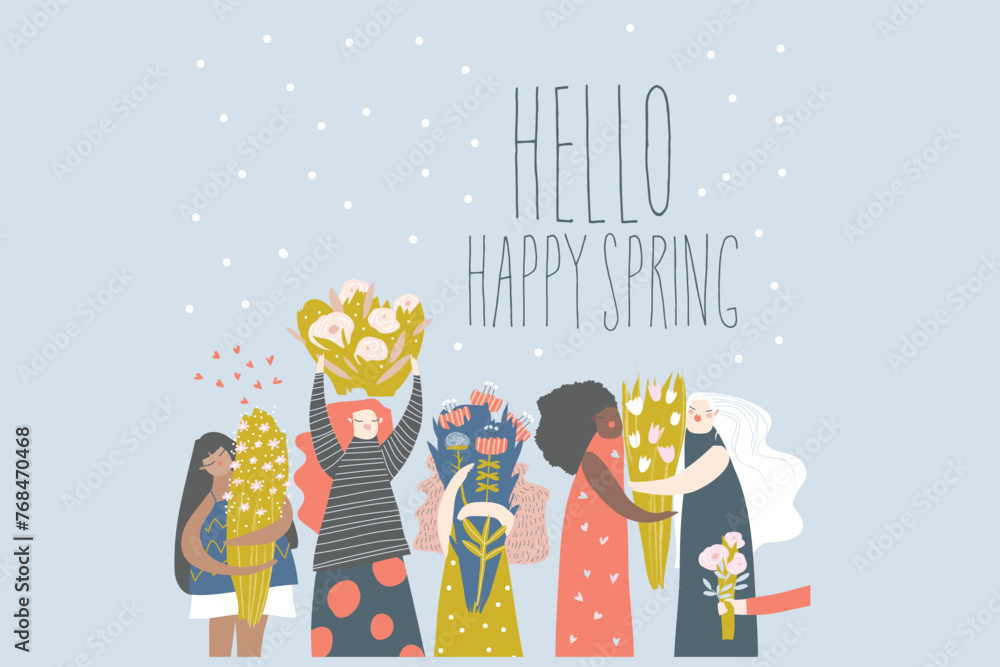 vector illustration of gathering together to celebrate the togetherness ...