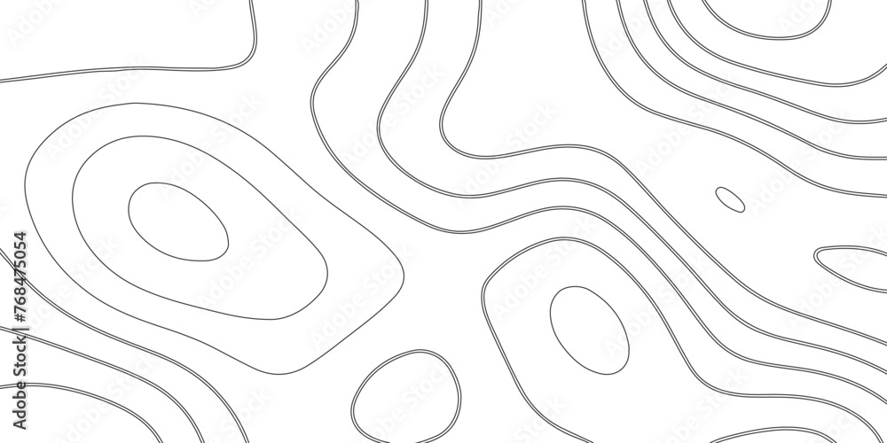 Topographic gradient line map. Abstract circle lines background ...