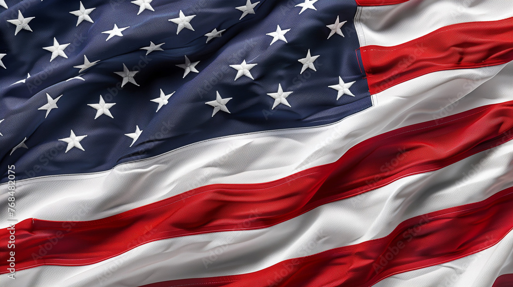 US American flag, american flag on sky memorial day, independence day ...