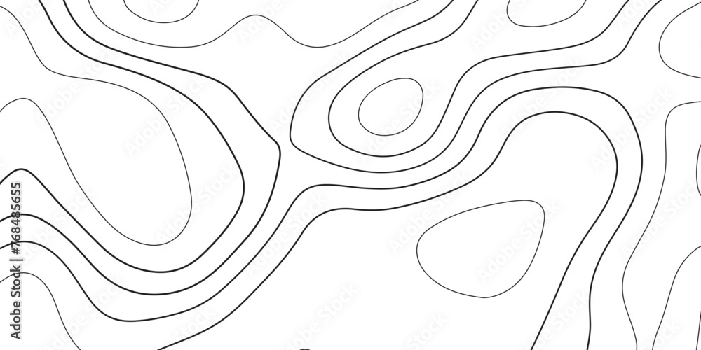 Topographic gradient line map. Abstract circle lines background ...