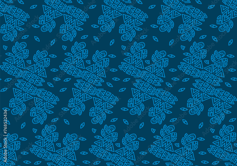 Traditional textile block print pattern. line design pattern. batik ...