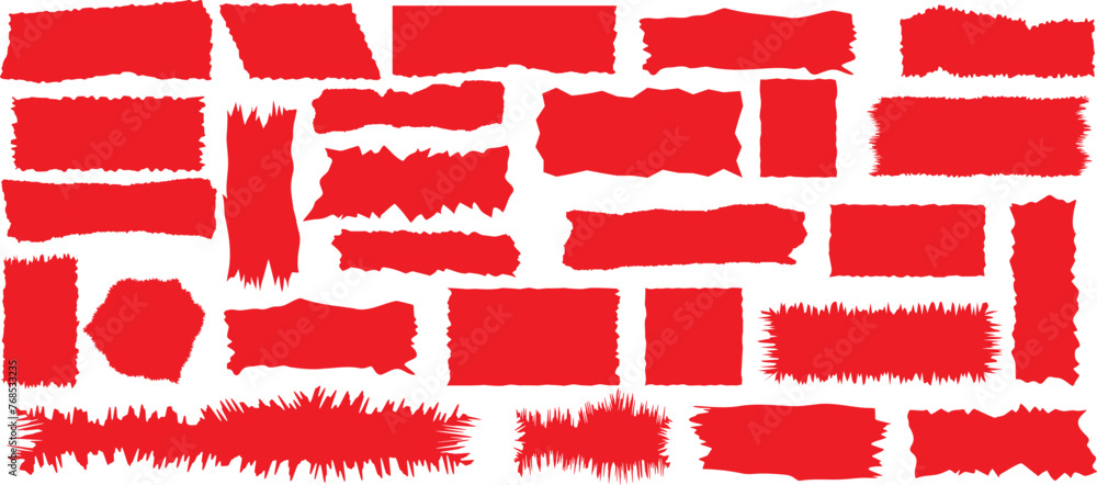Grunge red blocks, irregular rectangle shapes, dynamic Grunge, jagged ...