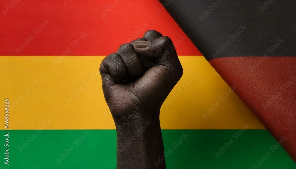 PUNHO FECHADO REPRESENTANDO A LUTA AFRO POR RESPEITO E DIGNIDADE EM UM ...