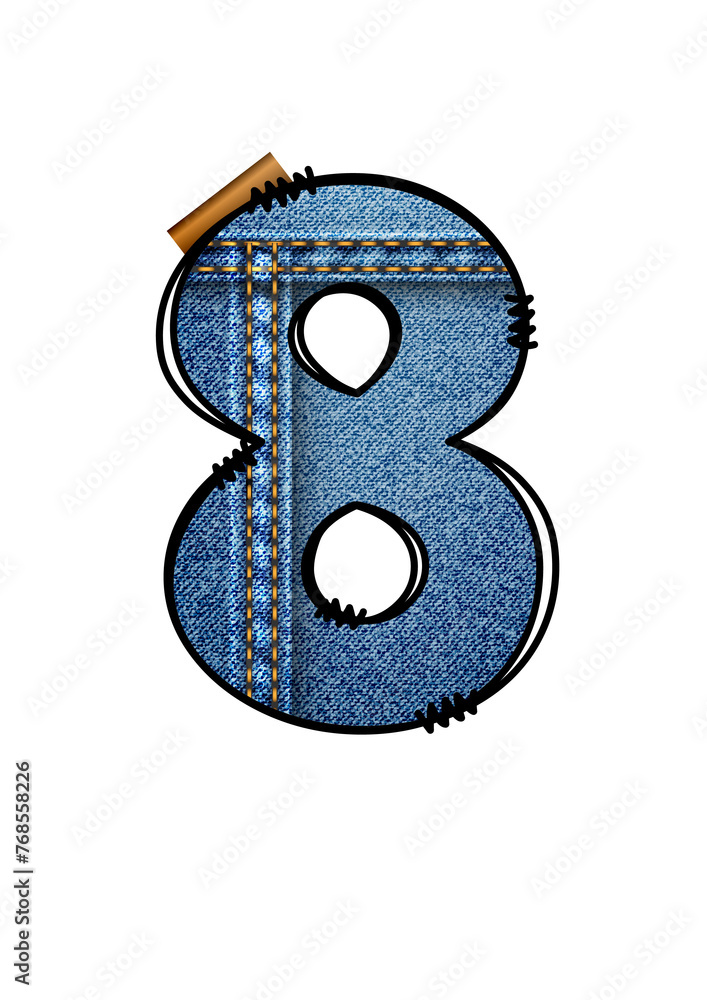 Doodle Alphabets, Blue Denim Alphabet, Denim Alphabet, Doodle Denim ...