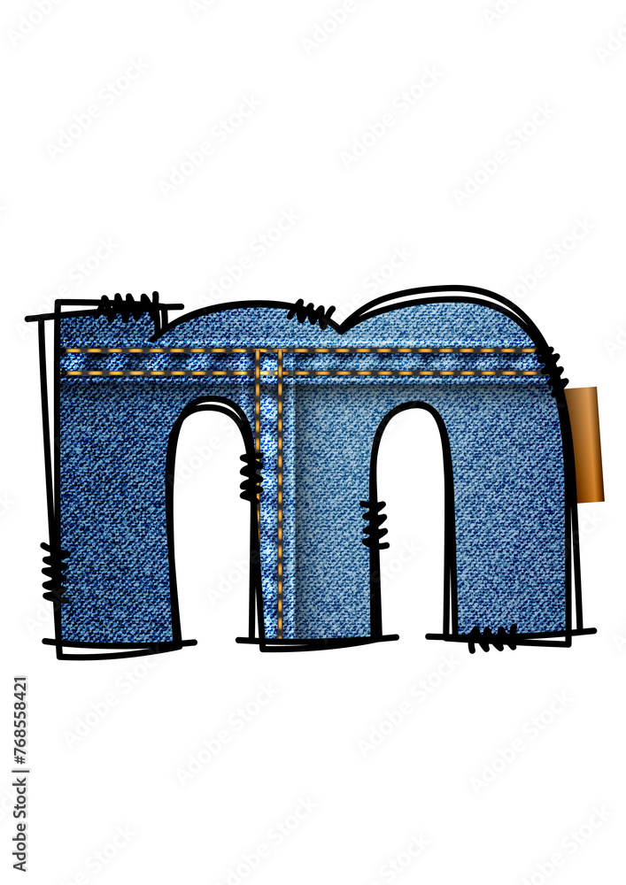 Doodle Alphabets, Blue Denim Alphabet, Denim Alphabet, Doodle Denim ...
